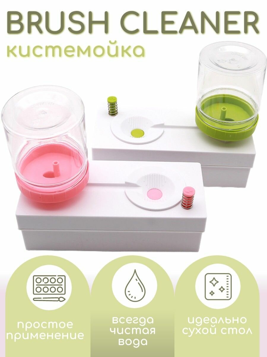 Инструмент для мытья кистей для акварели, гуаши brushcleaner кистемойка 1 шт