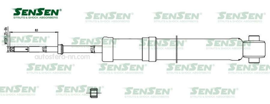 SENSEN 31120067 Амортизатор_зад. масло Audi Coupe