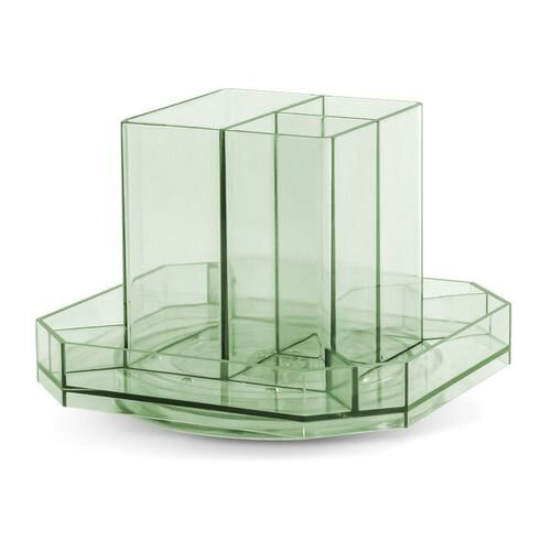 Органайзер настольный Deli 8942GREEN, 140x140x98, пластик, зеленый