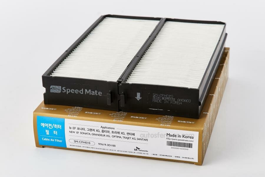 SPEEDMATE SMCFH010 Фильтр салона HYUNDAI SONATA (TAGAZ), SANTA FE (TAGAZ)/KIA MAGENTIS (MG)