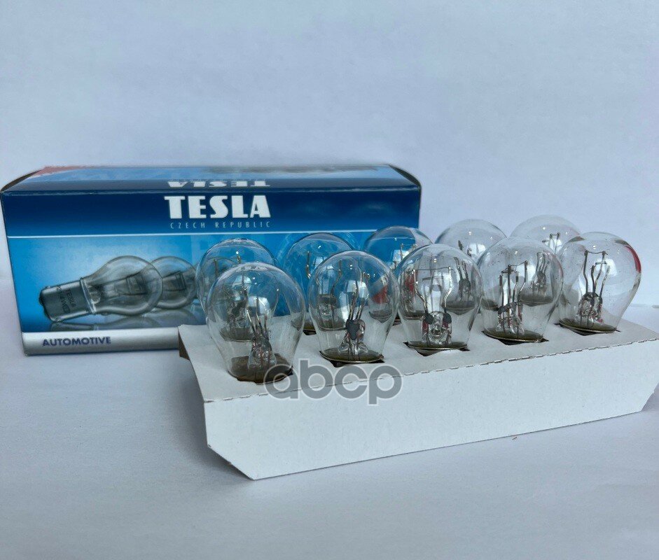 Лампа накаливания! 12V P21/4W TESLA арт. B52401