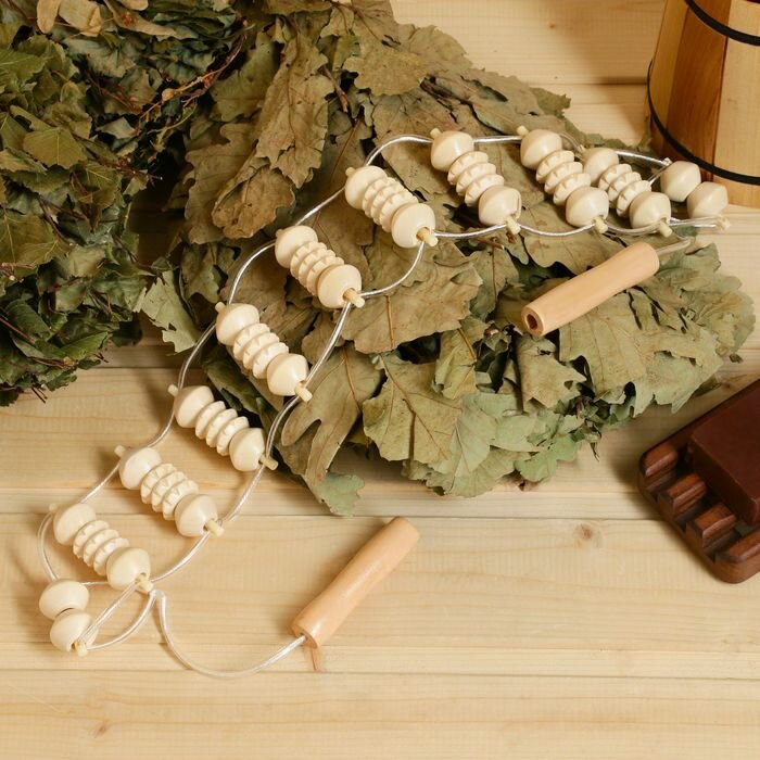 Массажёр банный, роликовый, 95 см