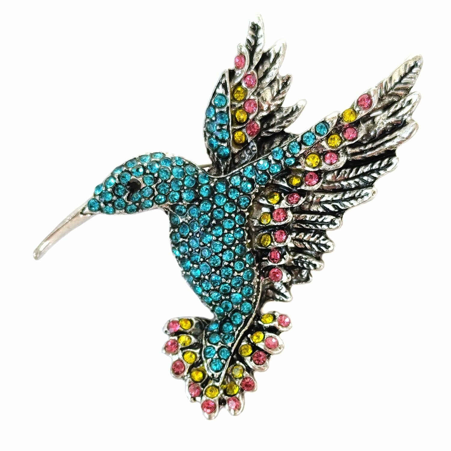 Брошь, стразы