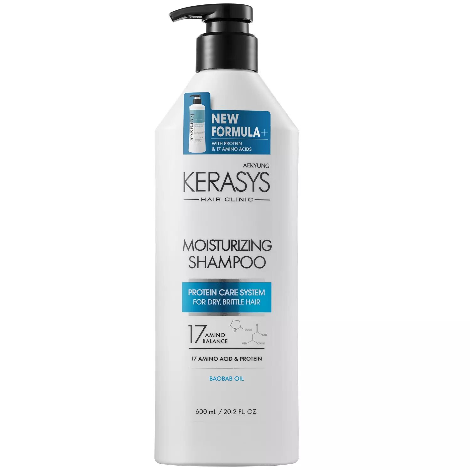 KERASYS Hair Clinic Moisturizing Шампунь увлажняющий для волос 600 мл
