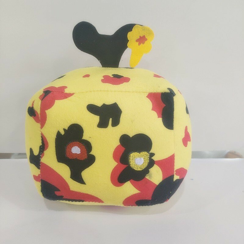Новый игровой набор Blox Fruits, плюшевая игрушка-кукла в коробке с леопардовым принтом.
