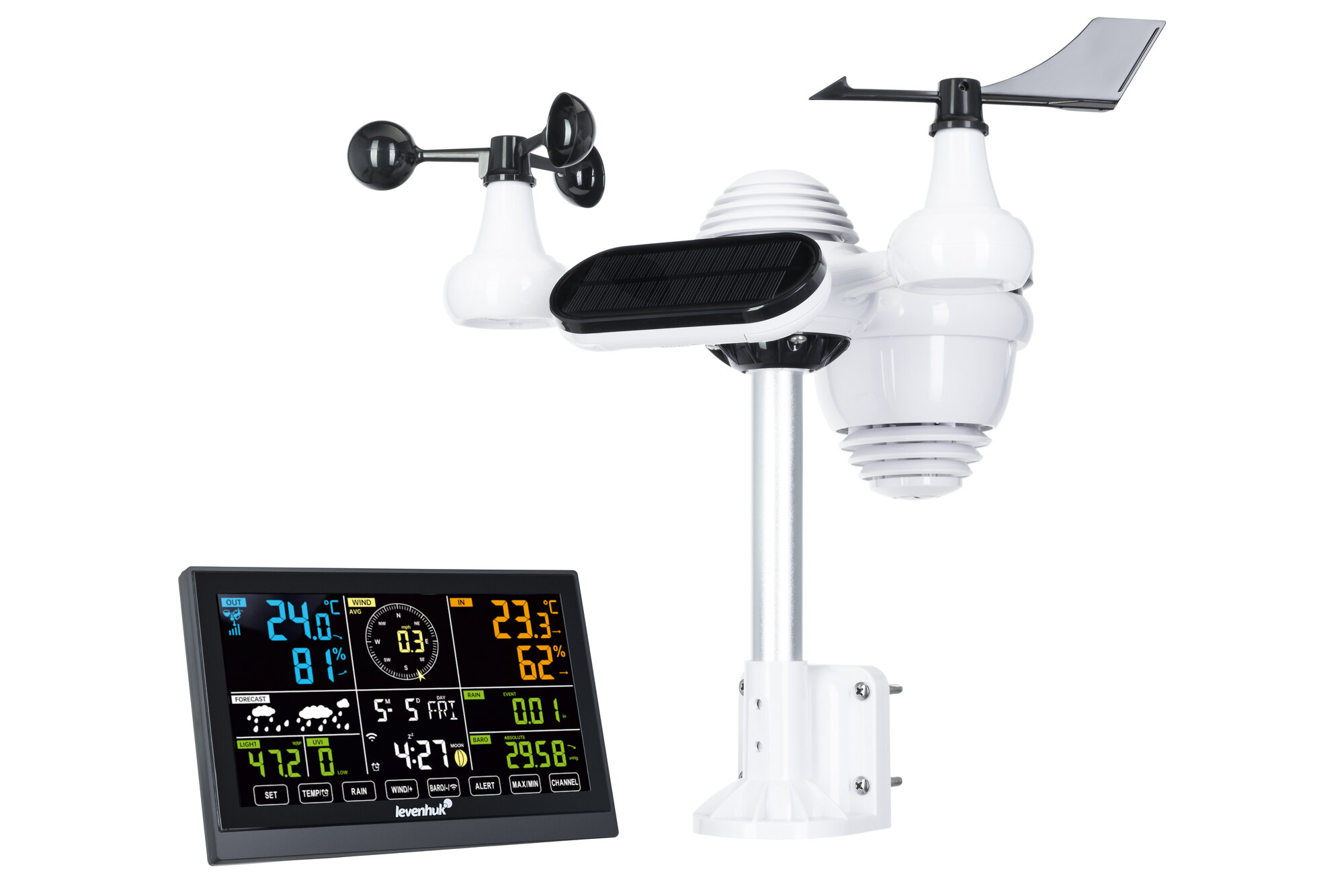 Метеостанция Levenhuk Wezzer PLUS LP140, корпус - высокопрочный ABS-пластик