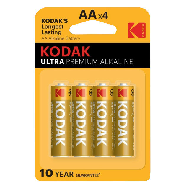 KODAK Ultra Digital LR06 AA батарейки блистер 4 шт для питания пультов часов гаджетов