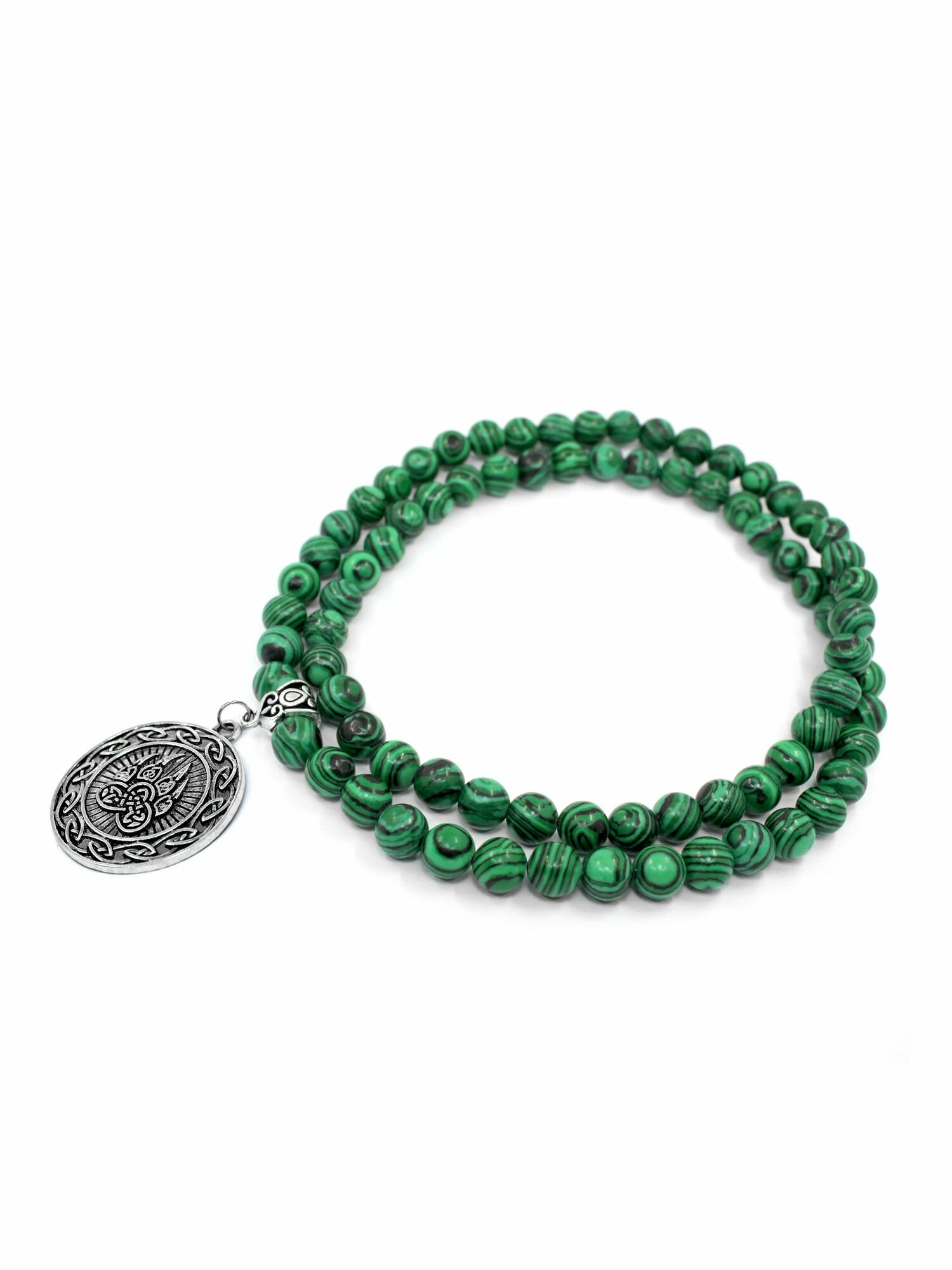 Бусы, малахит