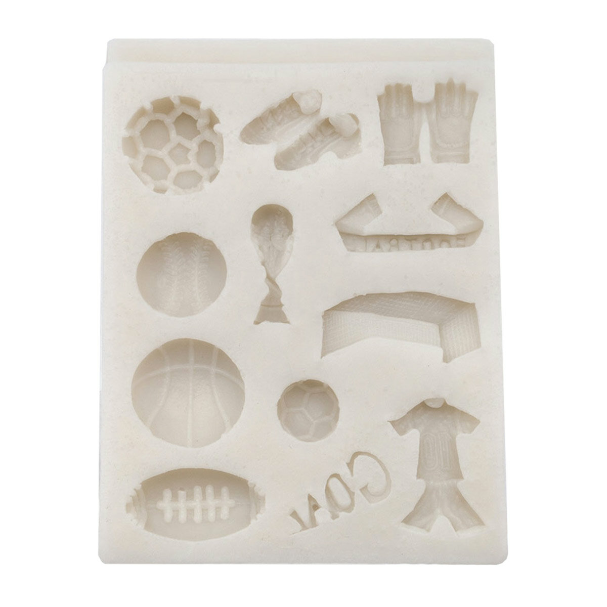 Молд силиконовый для шоколада, воска, мыла, гипса и эпоксидной смолы 'Футбол', 7,5*9,5 см, Айрис