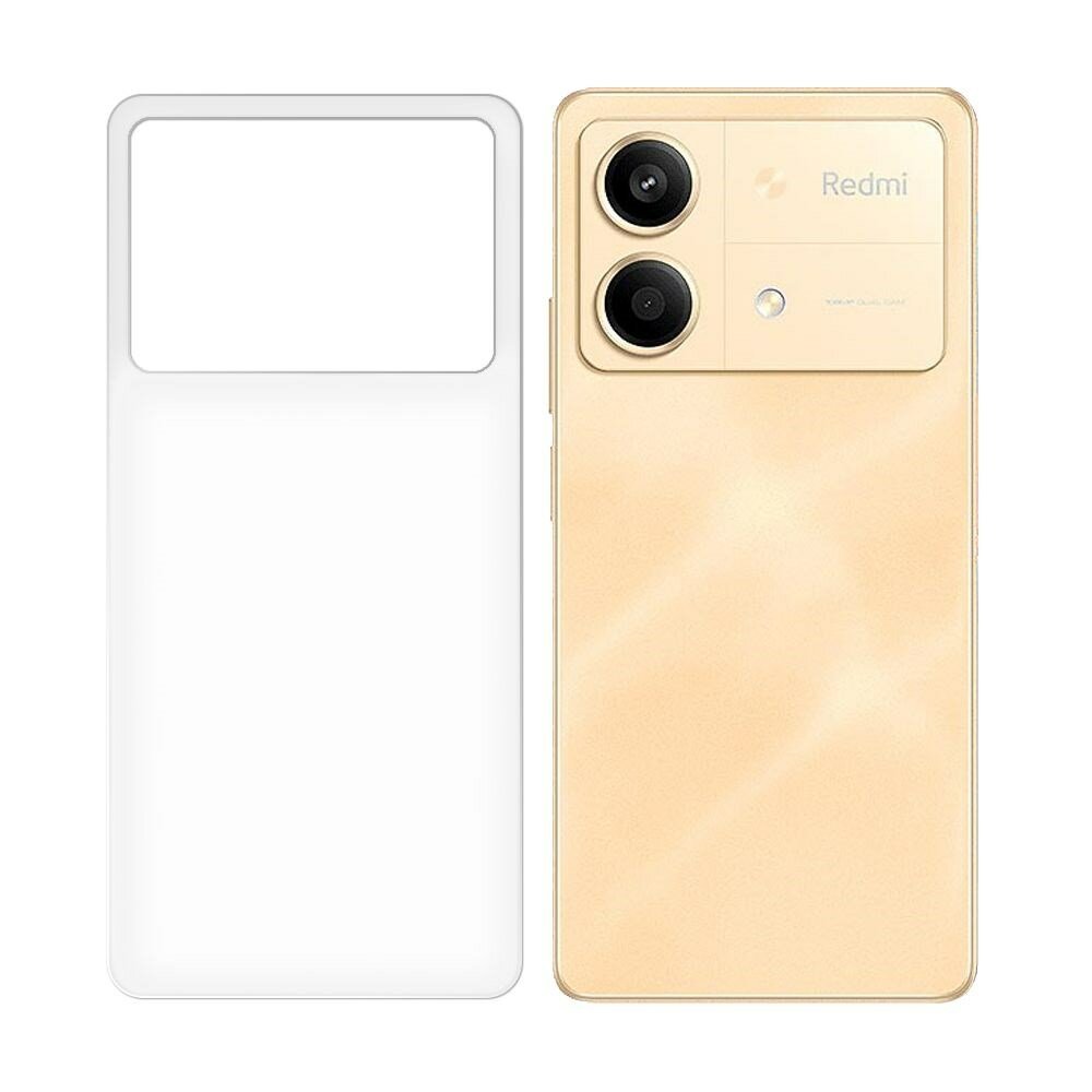 Стекло защитное гибридное Krutoff для Xiaomi Redmi Note 13R Pro задняя сторона