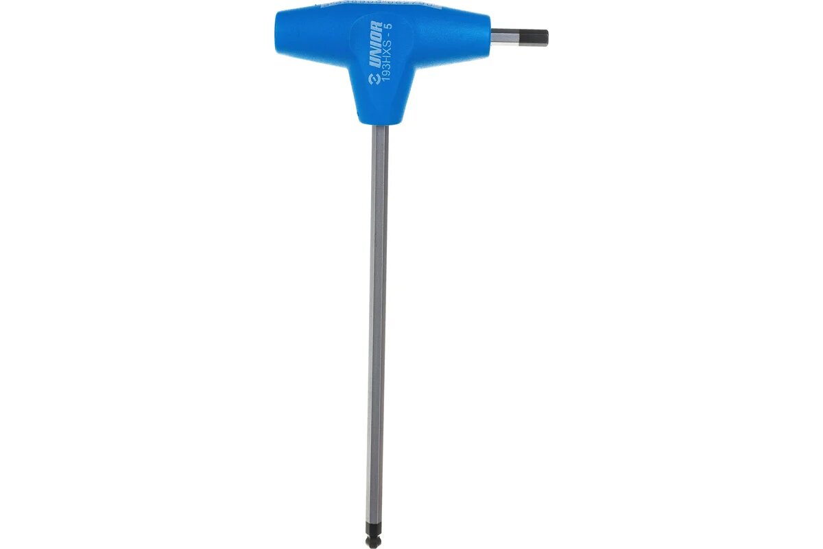 Unior шестигранный ключ с T-образной рукояткой и закруглённым жалом 5 мм из стали