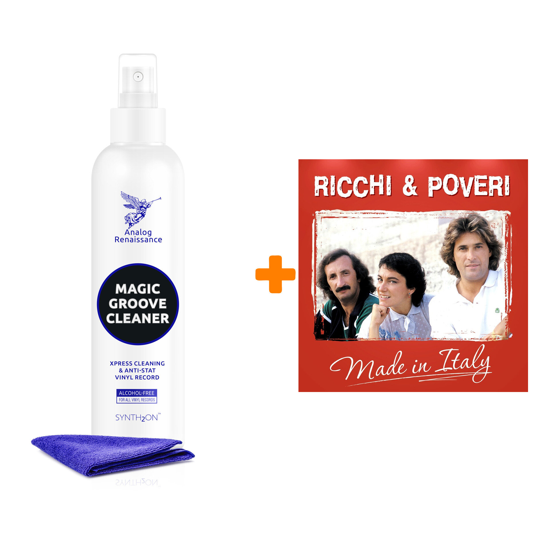 RICCHI E POVERI Made In Italy LP + Спрей для очистки LP с микрофиброй 250мл Набор