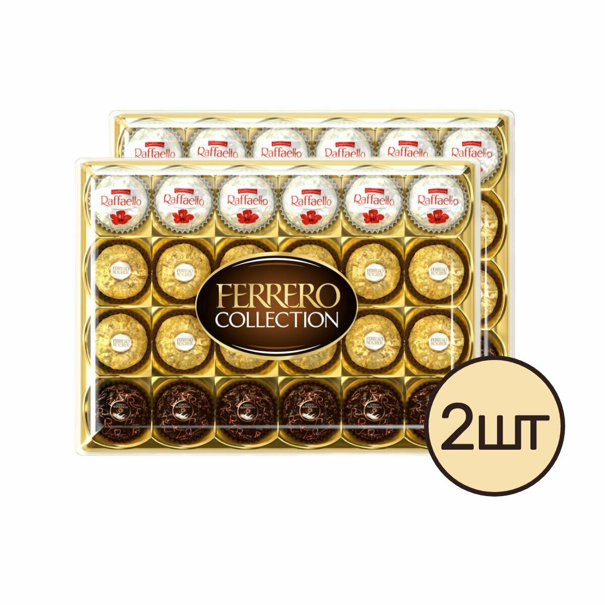 Конфеты шоколадные в коробке Ferrero Collection, ассорти, 270 г, 2 шт