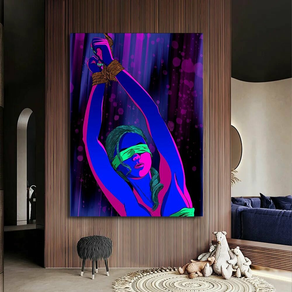 Картина эротическая "Голая девушка", на подрамнике, 50x70 см