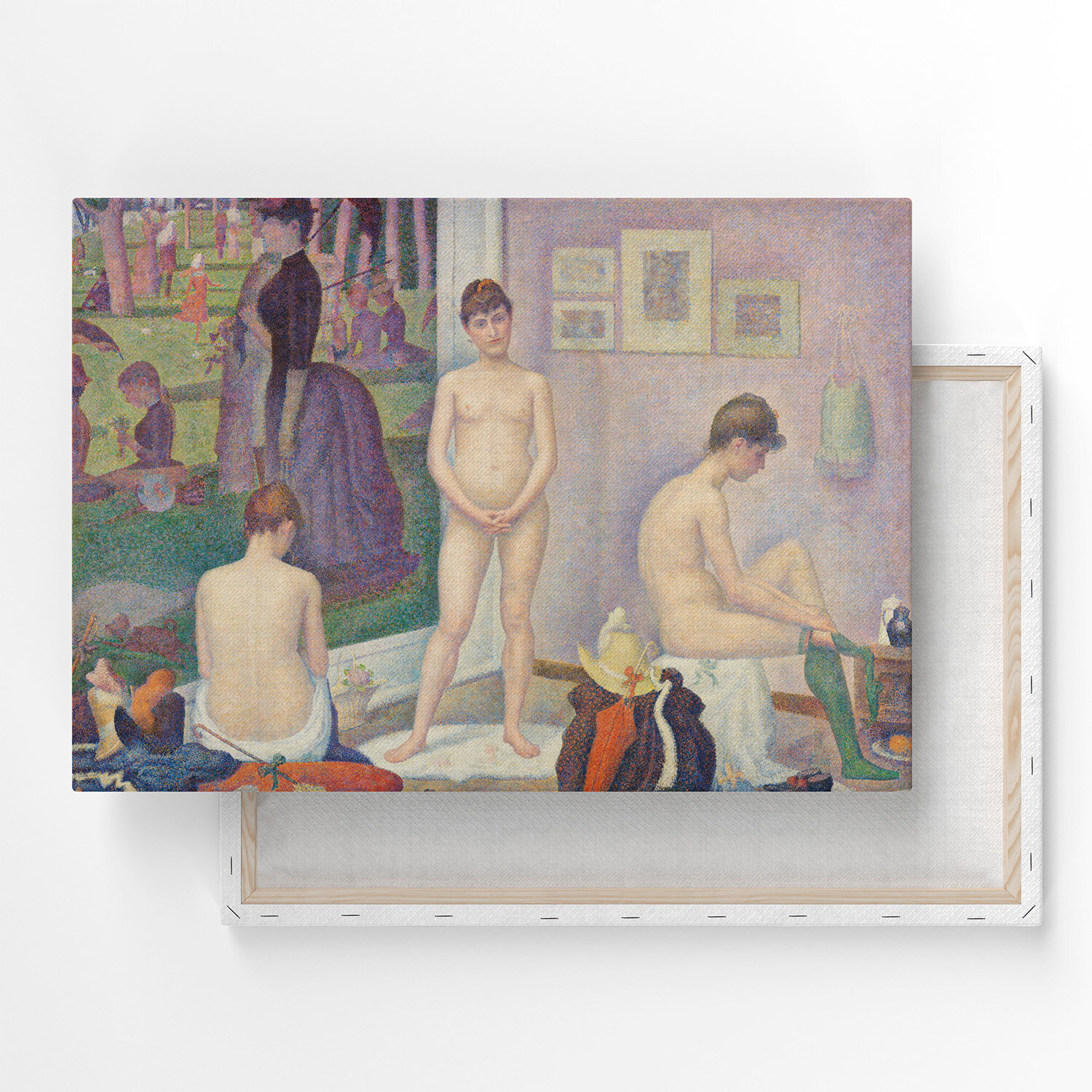 Картина на холсте, репродукция / Жорж Сёра - Models. Poseuses / Размер 40 x 53 см