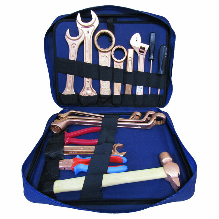 Набор слесарно-монтажного инструмента Квазар КИБО-22, искробезопасный, с кейсом