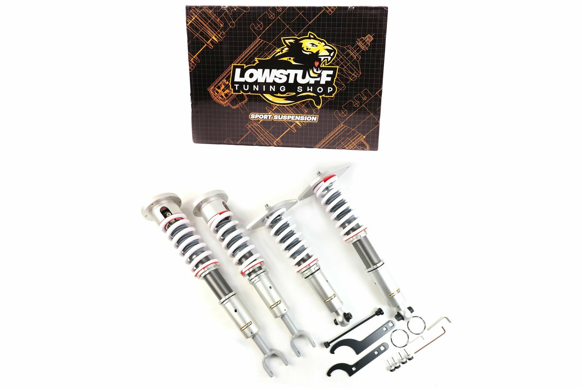 Audi A6 C5 Allroad Quattro винтовая подвеска фултап койловеры с регулировкой высоты и жесткости LOWSTUFF EVO-4 LSCSAU214