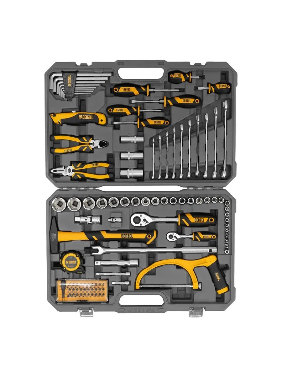 Набор инструментов 100 предметов Denzel 15803
