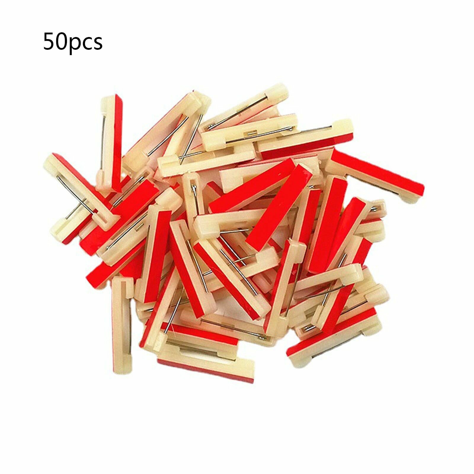 50 шт. пластиковых булавок можно приклеить клеем