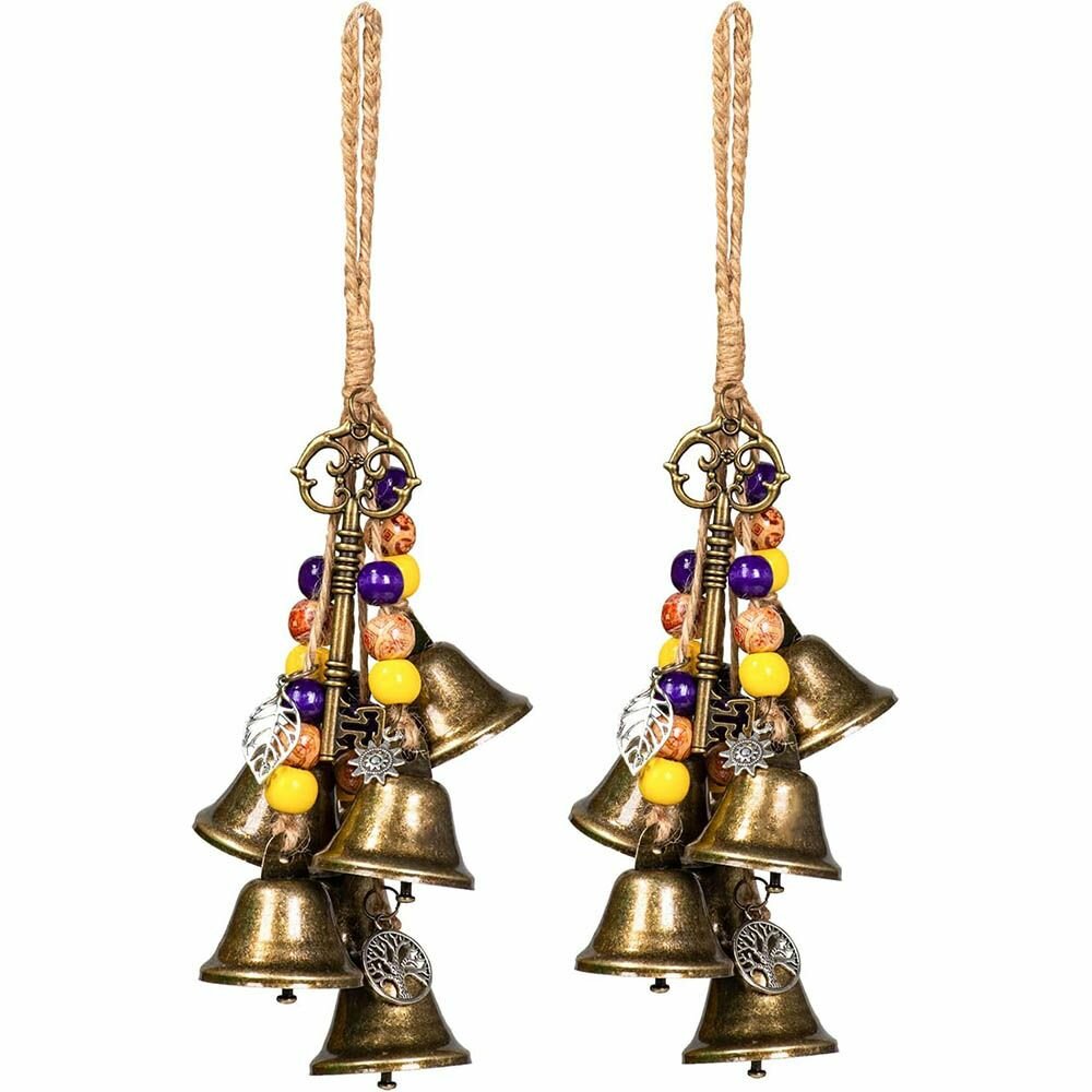 Металлический деревянный колокольчик Колокольчики 1шт