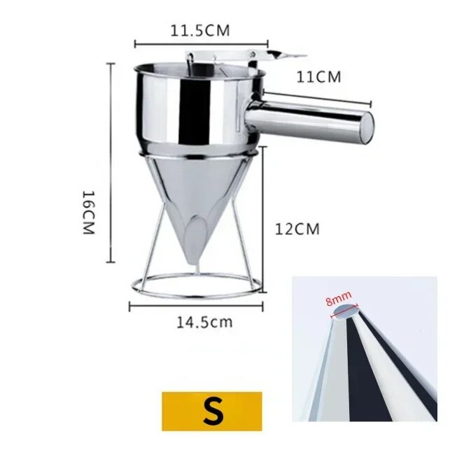 Дозатор теста для блинов MOONBIFFY S(600ML) 8mm