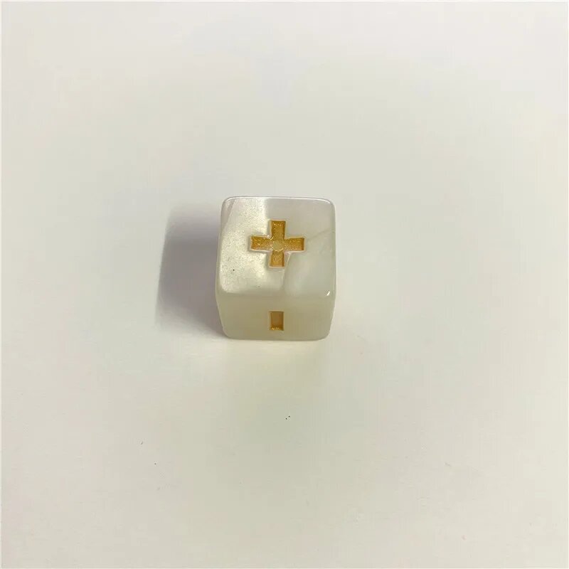 Игральные кости с символами сложения/вычитания, 10 шт. Белый