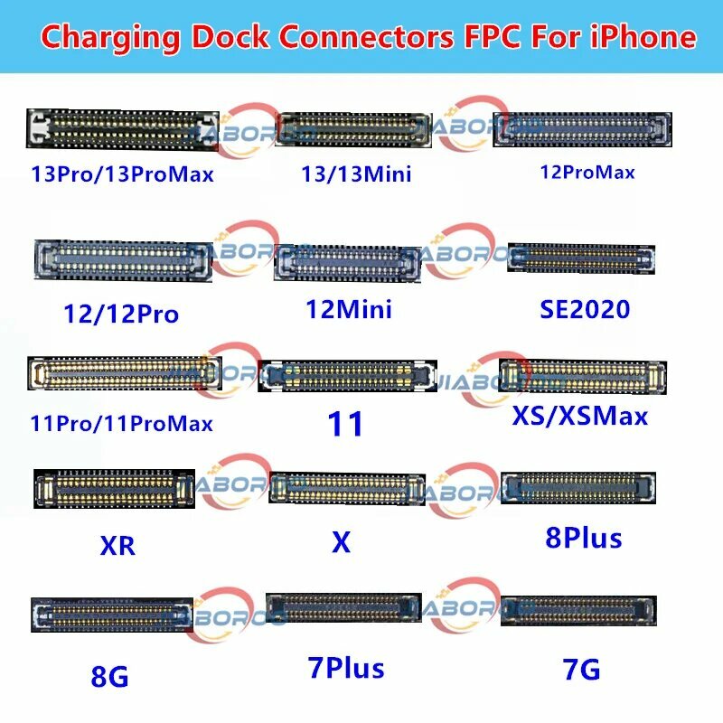 Разъем FPC для iPhone 11/12/13/Pro/Max/6S/7/8/X/XS/XSMax, 10 шт.