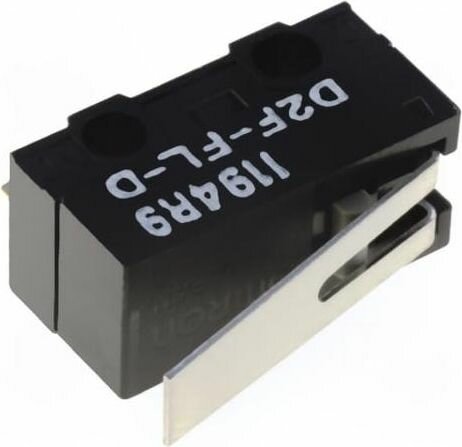Микропереключатель OMRON D2F-FL-D SNAP ACTION с рычагом SPDT 1A/125ВAC, 1 шт