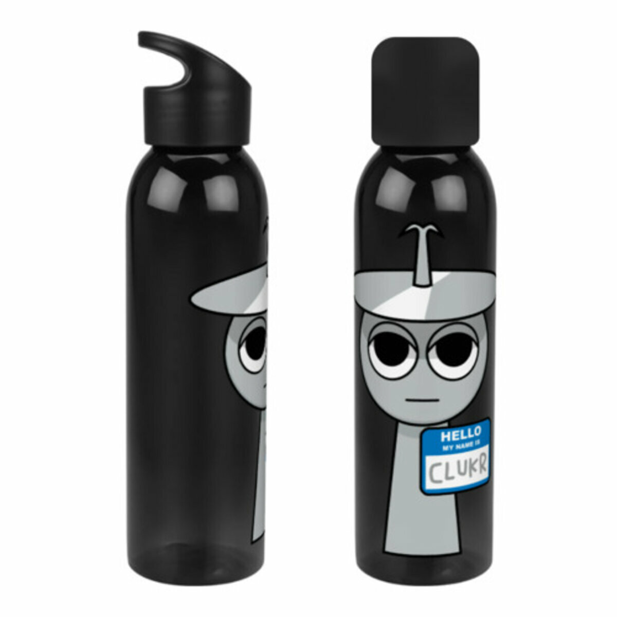 Бутылка для воды «Sprunki Clukr Спрунки» (черный)
