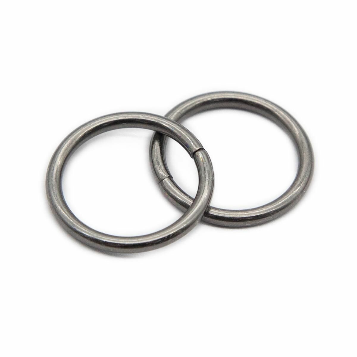 Соединительные кольца айрис Разъемные, 15х2 мм, цвет Черный никель, 816B-001, 100 шт