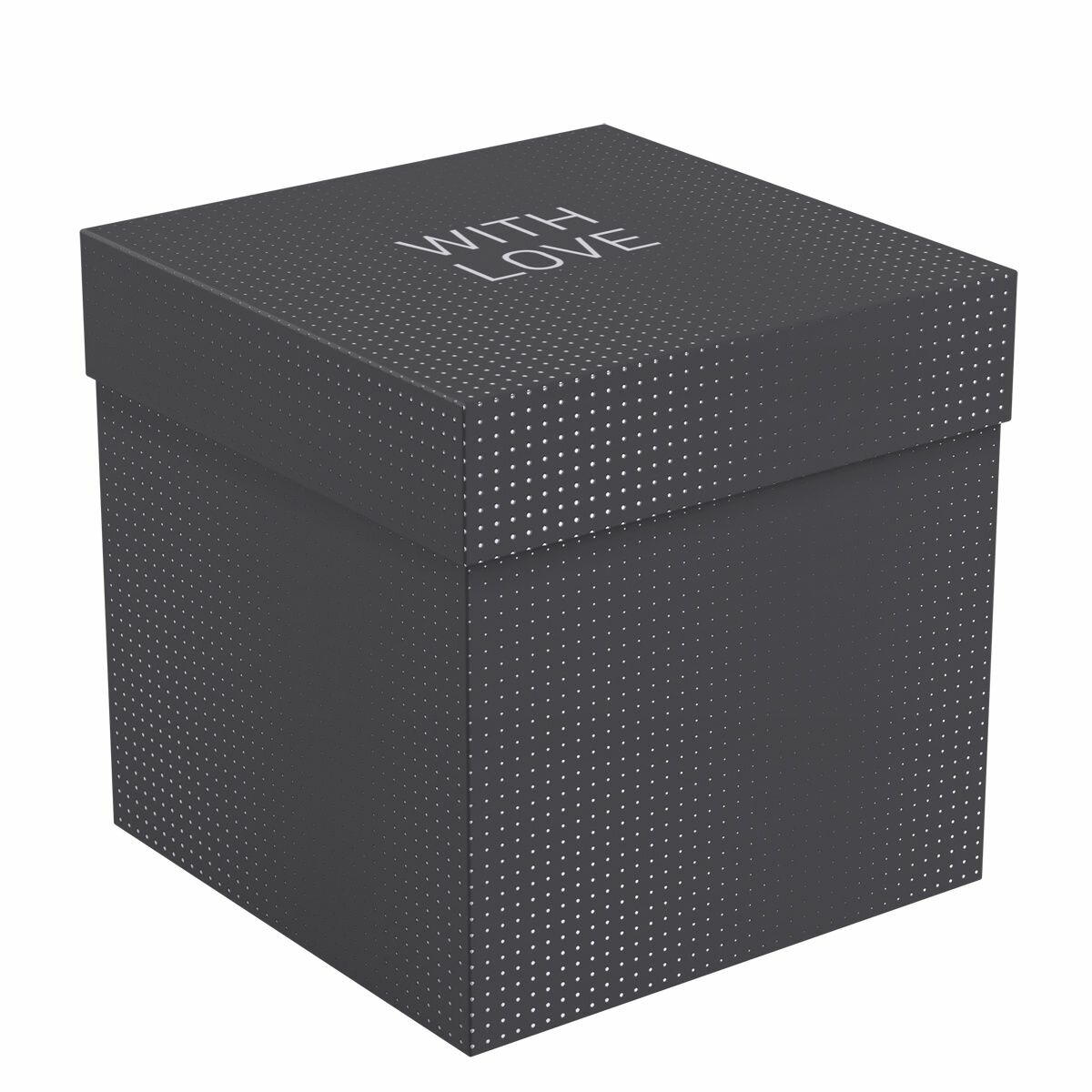 Коробка подарочная Meshu "Black" складная, 15х15х15 см, выборочный лак