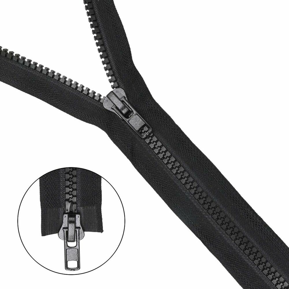 Молния-трактор айрис 65 см 580 черный, 5 шт