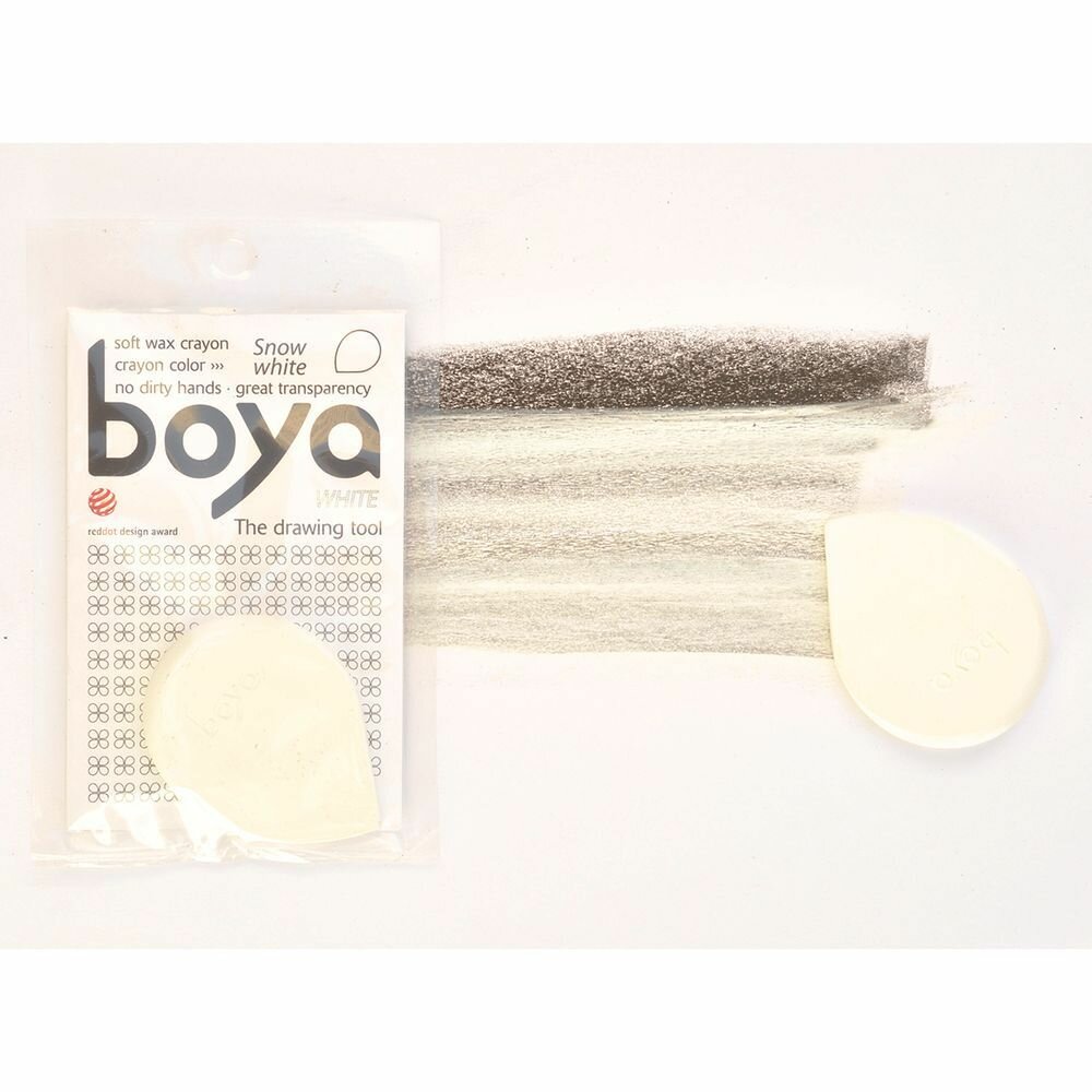 Пастель BOYA d.o.o. Восковая, для рисования, белый мелок