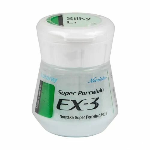 Стоматологический материал Noritake EX-3. Масса керамическая для металлокерамики Норитаки. Эмаль Silky E1 (10 гр)