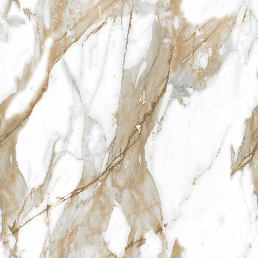 Керамогранит Ceradim Calacatta Fairy Gold бежевый 60х60 см полированный