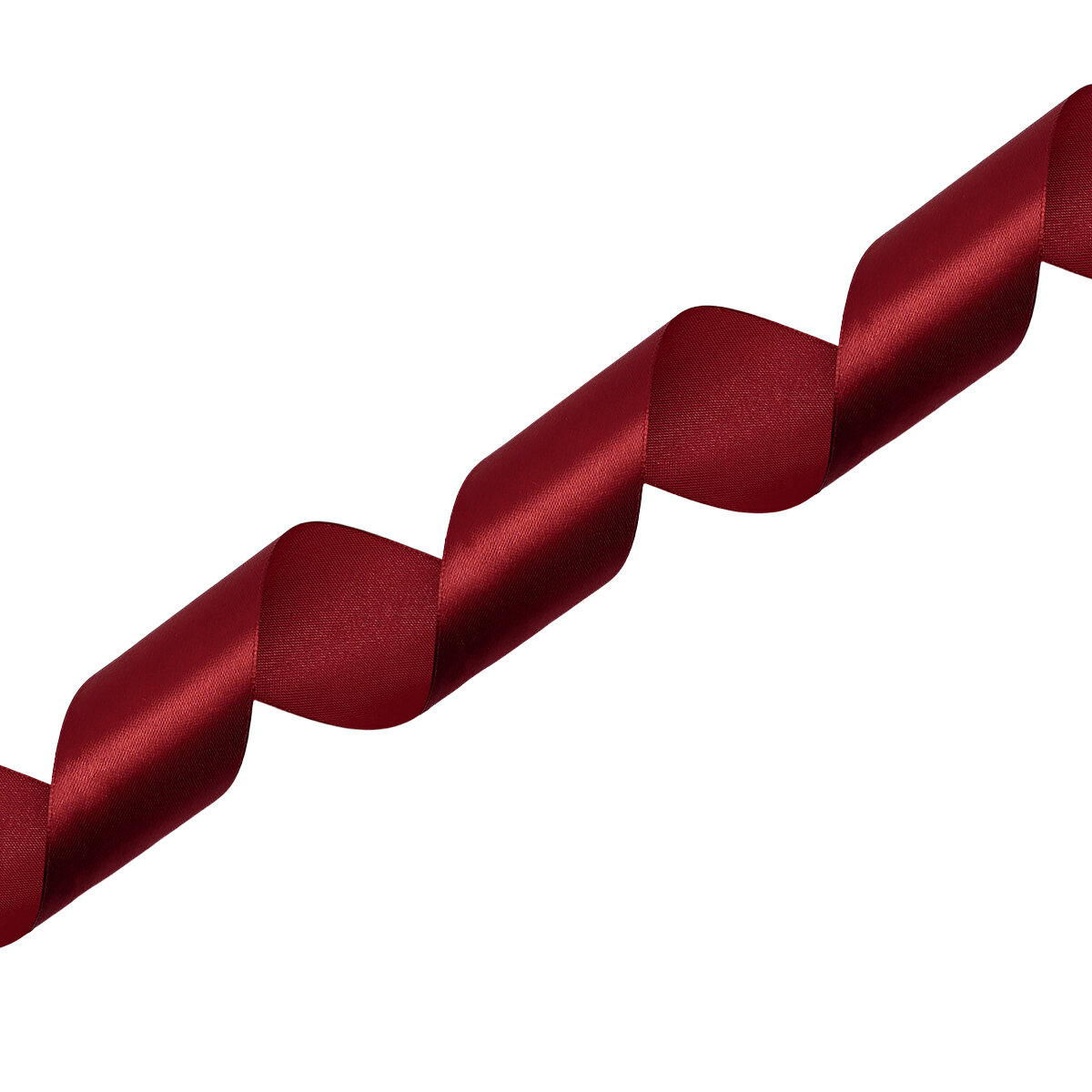 Лента атласная 5 см*22,86 м широкая, упаковочная, для подарков, рукоделия и шитья, Айрис (029 бордовая)