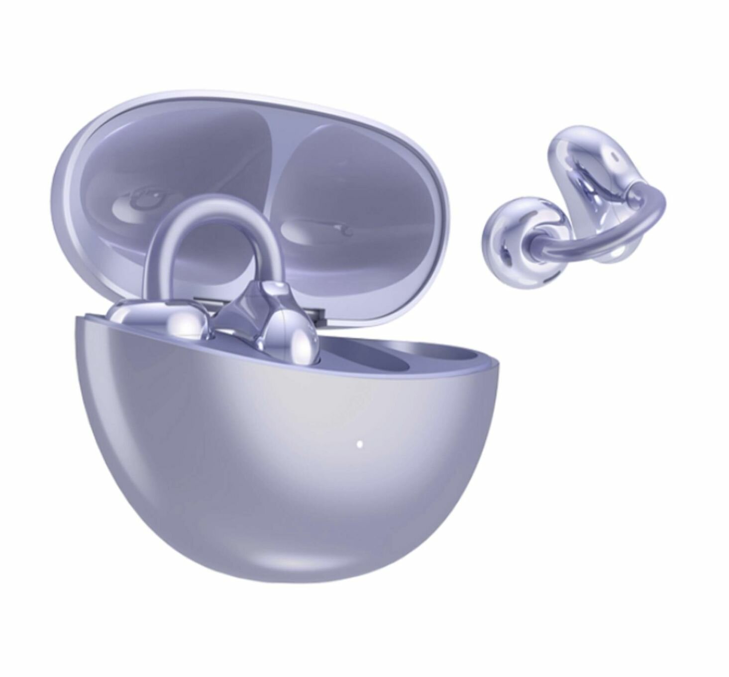 Honor Наушники беспроводные с микрофоном Honor Choice Earbuds CLIP, Bluetooth, USB Type-C, фиолетовый — фото 1