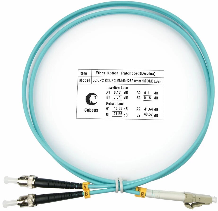 Патч-корд Cabeus 1м (FOP-50-LC-ST-1m)