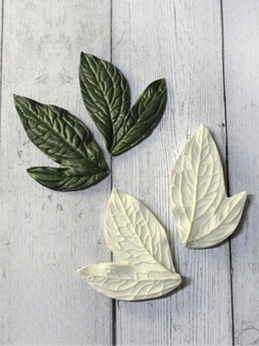 Молды пластиковые М-4 набор листьев пиона