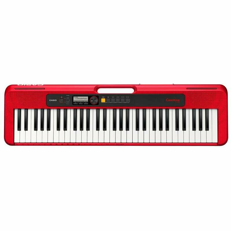 Синтезатор CASIO CT-S200RDC2, 61 клавиша, невзвешенный, 73x265 см, красный