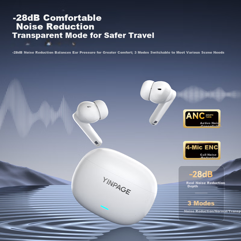 SoundPEATS Real 1 Pro True Wireless Bluetooth Earbuds with ANC Active Noise Cancelling, In-Ear Design for Sports, Gaming, Low Latency, High Sound Quality, Ultra-long Battery Life, Compatible with Appl