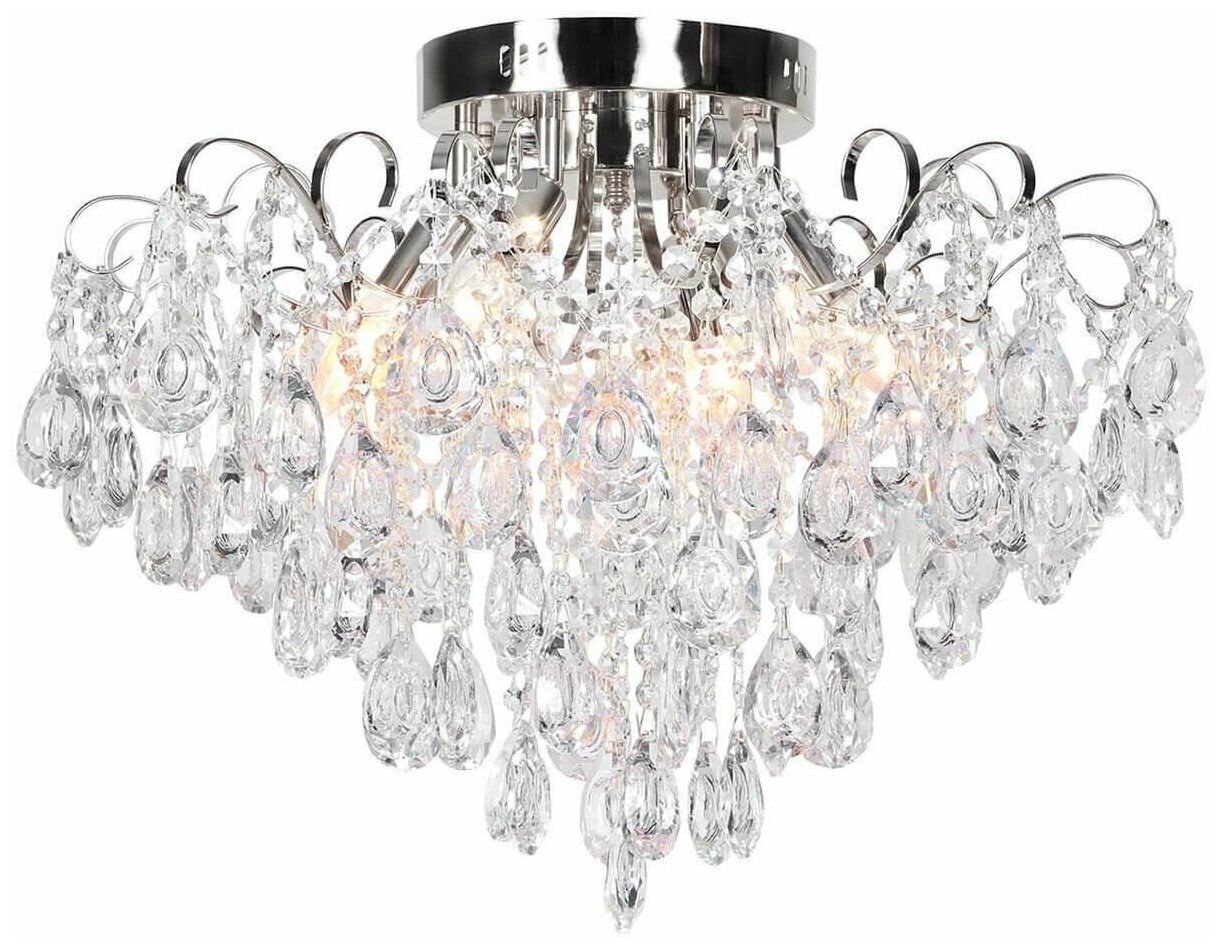 Люстра потолочная Escada Gertrude 1120/6PL Chrome (Великобритания), светильник хром, 6*E14, 360 Ватт