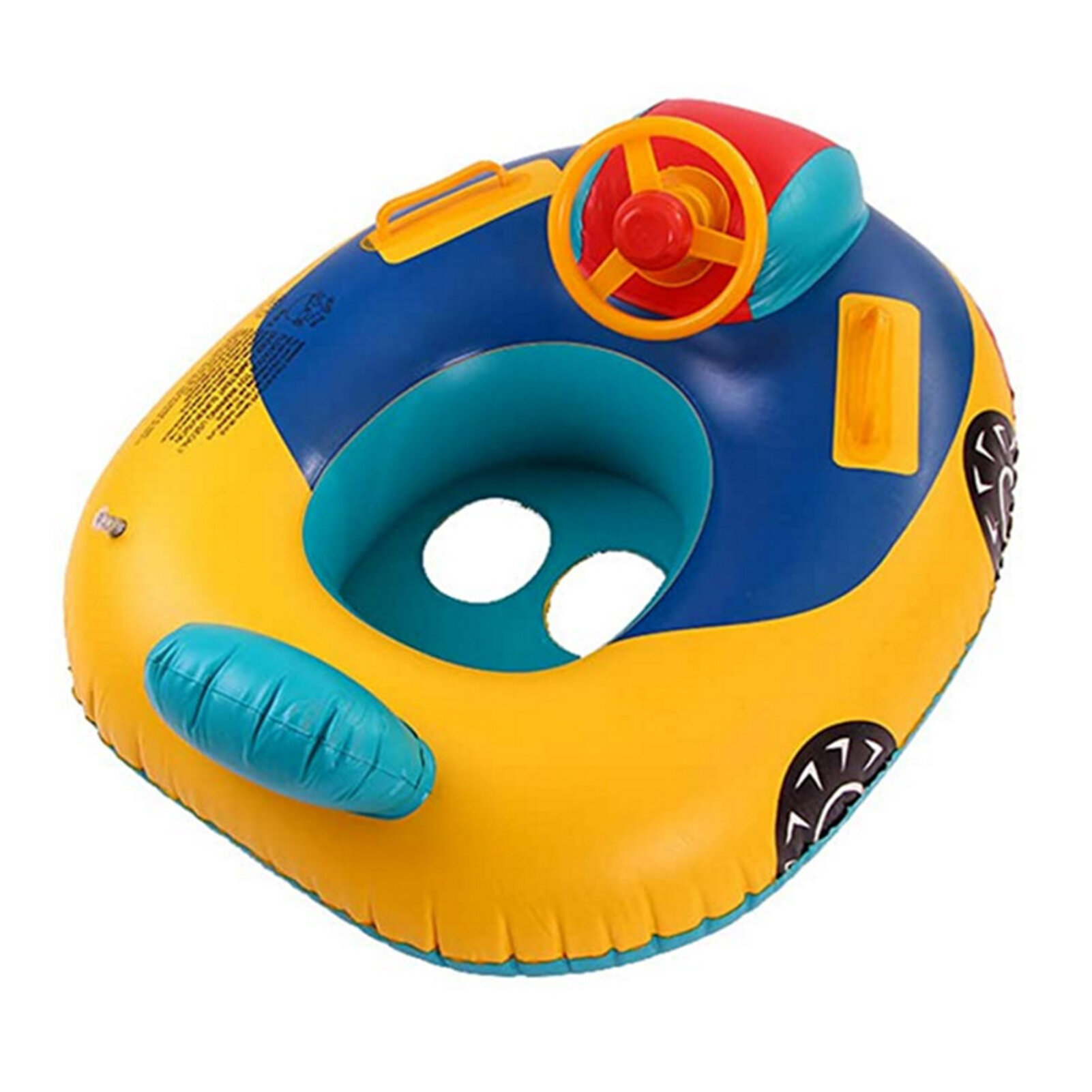 Baby Swimming Float with Handles Safety Seat Inflatable Kids Car Pool Ring for 1-5 Years