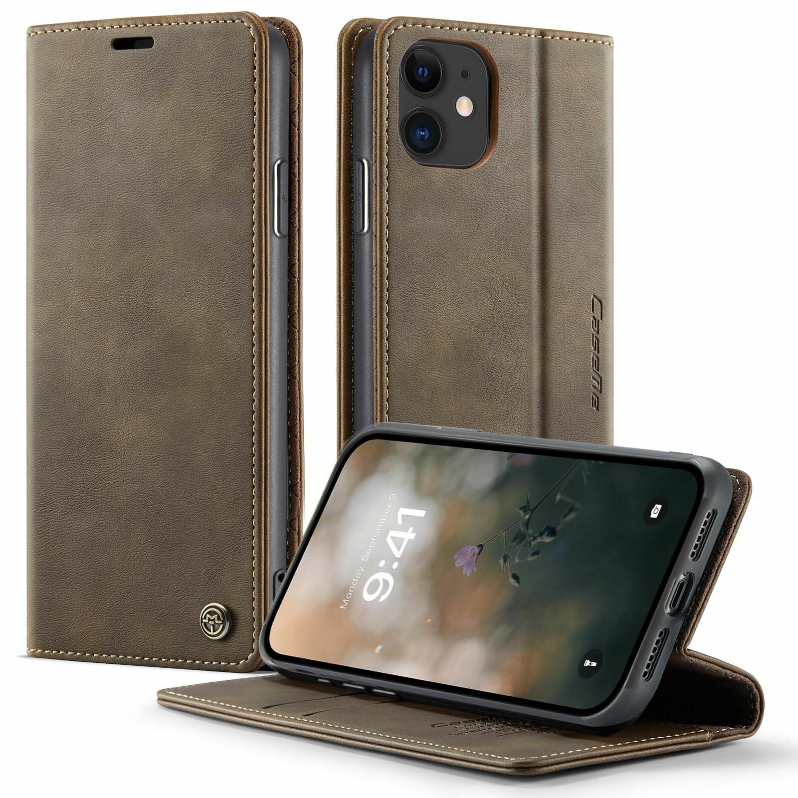 CaseMe Чехол Книжка Для Apple iPhone 11 ( Айфон 11) , Роскошная Кожаный