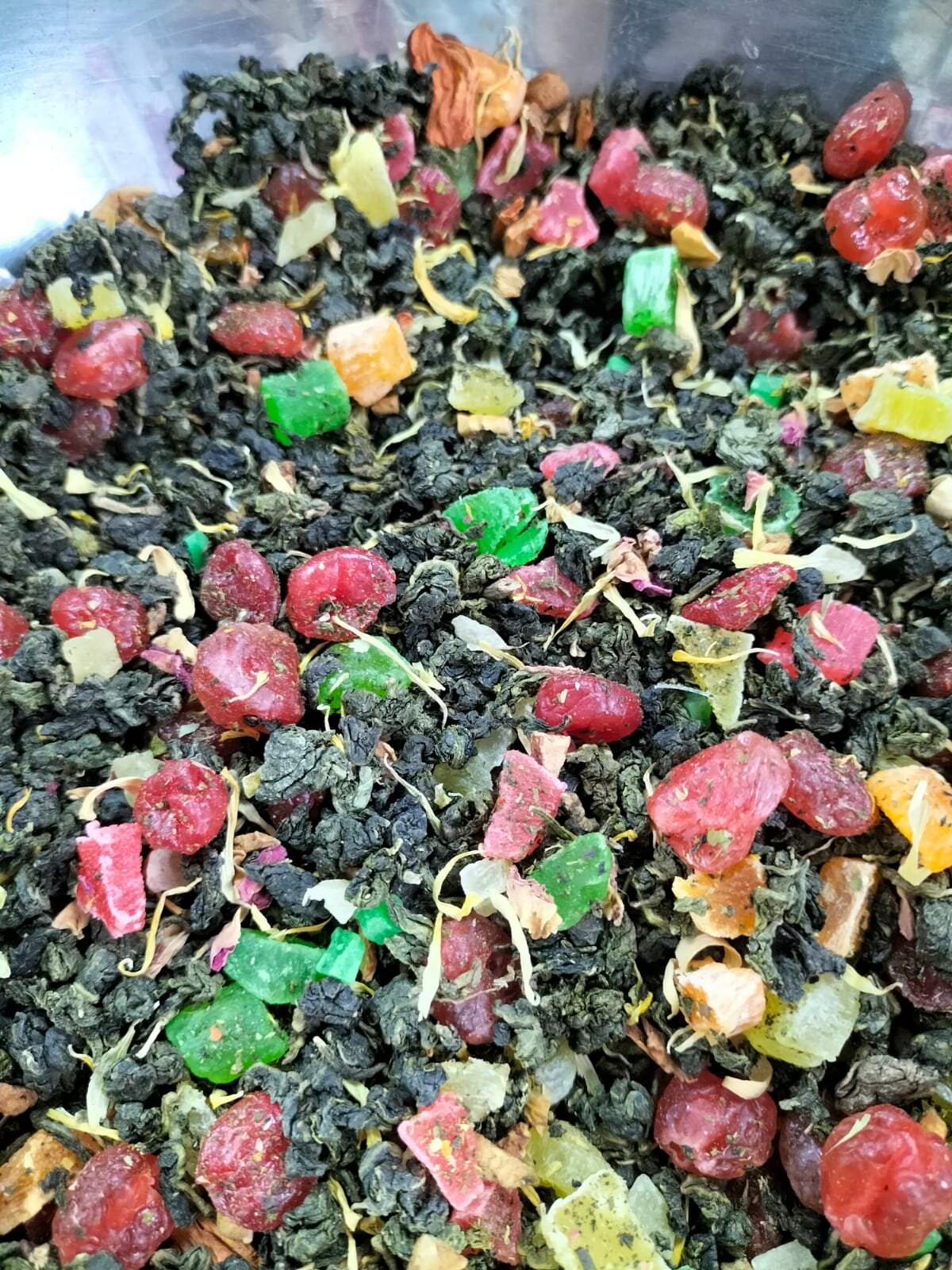 Чай "Вишнёвый Сад" зеленый листовой, для заварочных чайников, 100г