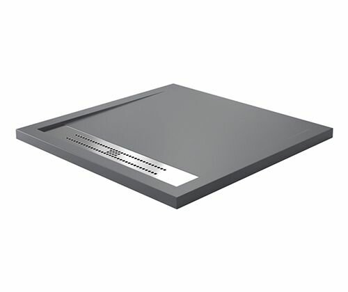Поддон для душа серый матовый 90*90 Wiese 84T03 WasserKRAFT