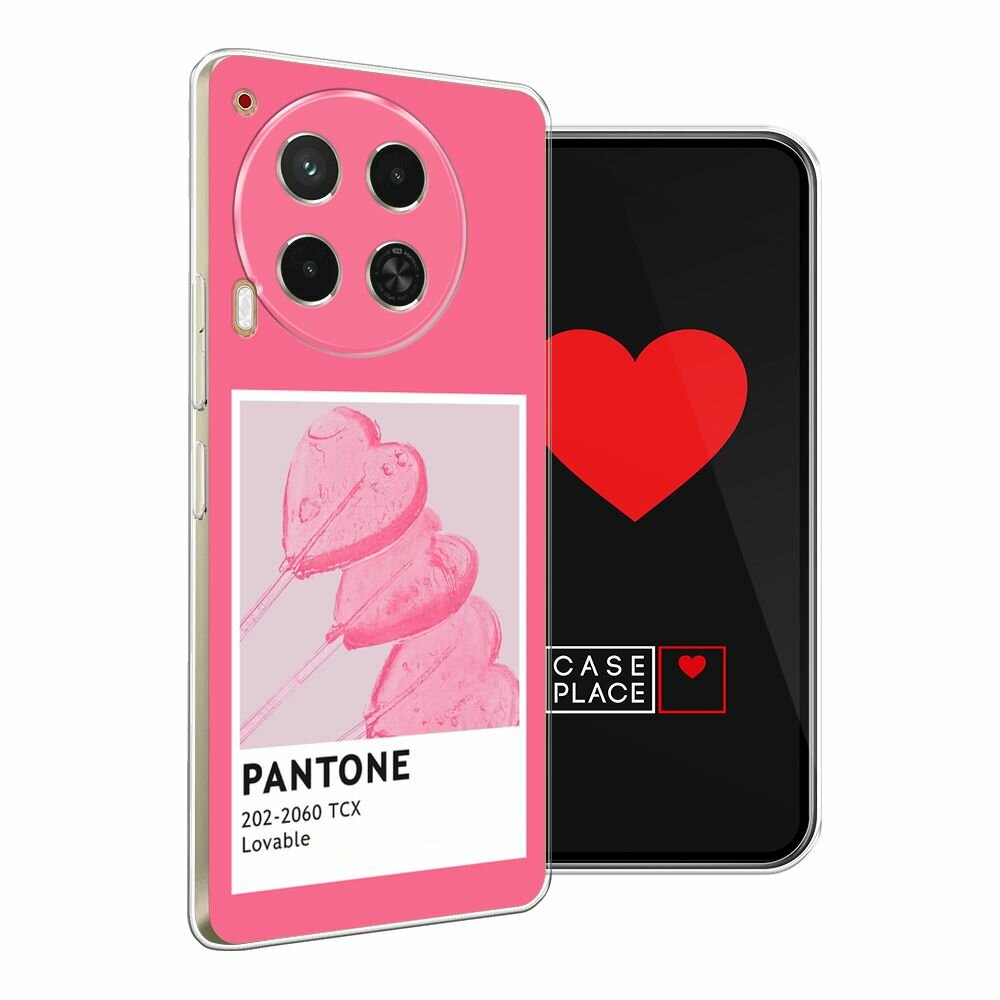 Чехол на Tecno Camon 30 4G / Текно Камон 30 4G с принтом "Pantone Lovable 1 - 14 февраля" — фото 1
