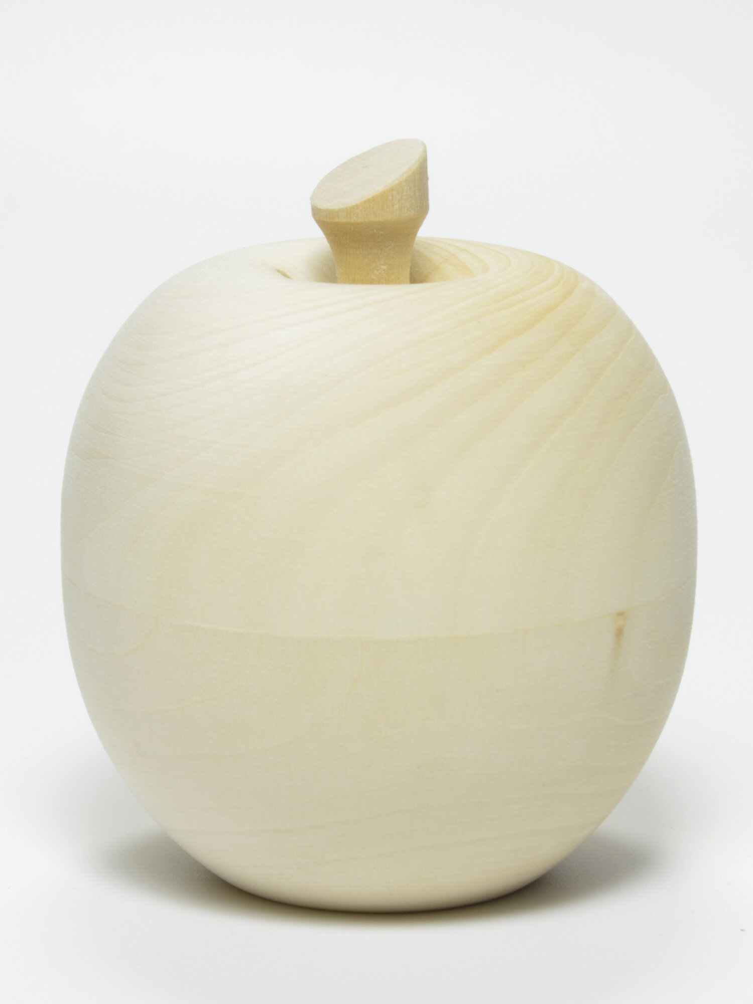 Яблоко. Деревянная шкатулка для росписи и декупажа. Высота 7 см.