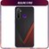 Чехол на Realme 5 Pro / Реалми 5 Про с принтом "Красный карбон"