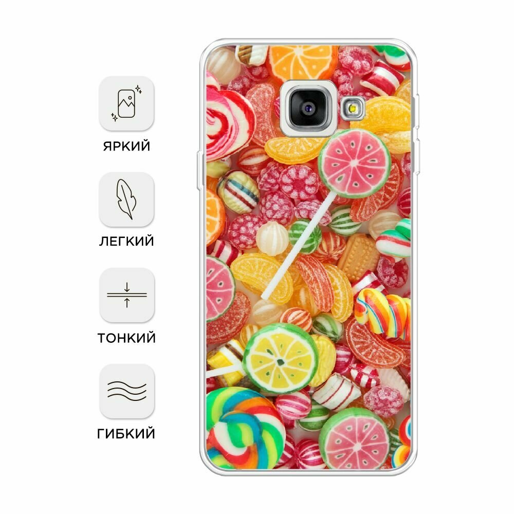 Чехол на Samsung Galaxy A3 2016 / Самсунг Галакси А3 2016 с принтом Вкусняшки — фото 1
